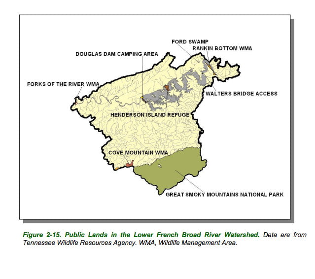 Localwaters French Broad River Maps Boat Ramps TN