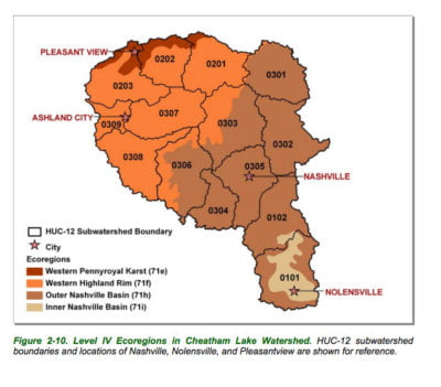 Localwaters Cheatham Lake Maps Boat Ramps TN